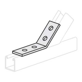 3-1/2" x 3-5/8" 45 Degree Open Angle Plate (4 Hole) - 5 pc bag