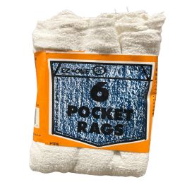 Cotton Pocket Painter Rags - 6 Pack
