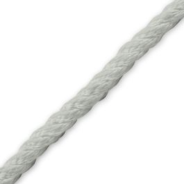 3/4" x 600' 3-Strand Twisted White Nylon Rope