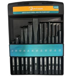 Python Pro 12pc Pin Punch & Chisel Tool Set