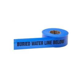 3" x 1000' Blue "Buried Water Line Below" Non-Detectable Underground ...