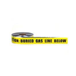 2" x 1000' "Caution: Buried Gas Line Below" Underground Detectable Tape