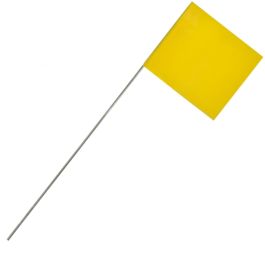 2-1/2" x 3-1/2" Yellow Marking Flag - 100 Pack