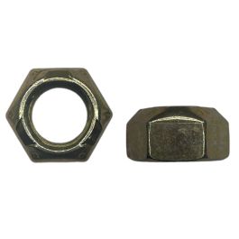 5/8-11 All Metal Top Lock Nut Grade C Yellow Zinc Plated - 10 pcs per bag