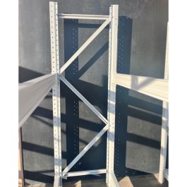 28" x 7' Bolted Teardrop Upright Gray