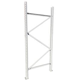 42" x 8' Bolted Teardrop Upright Gray